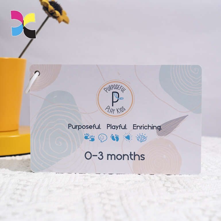 Personalised Flash Cards Printing Best Round Card with Box