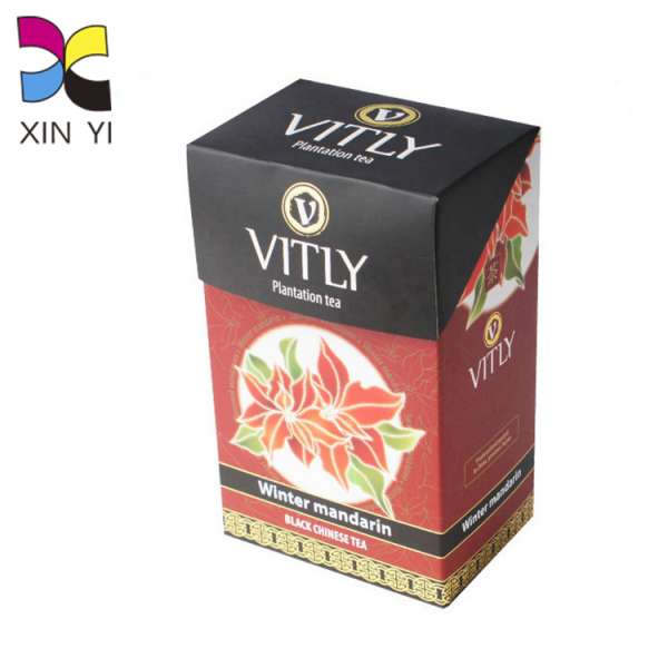Custom Products Packaging Paper Box Black Tea Coffee Box