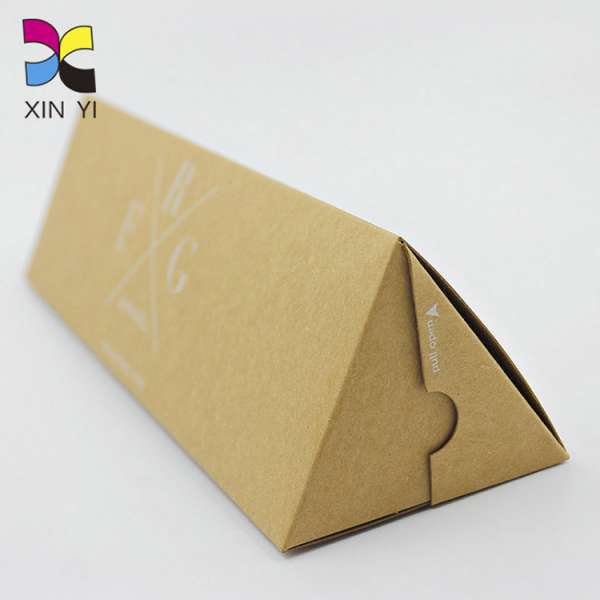 Gift Triangle Kraft Paper Box Custom Kraft Box Printing