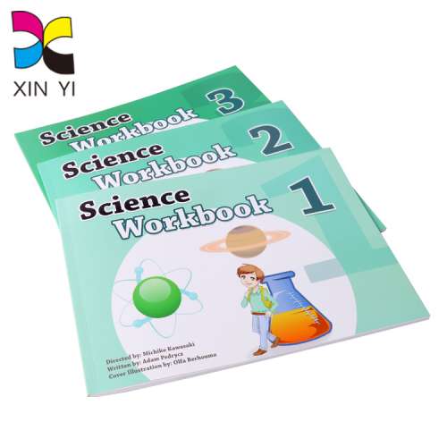 Custom Textbook Workbook Bulk Saddle Stitched Book Printing