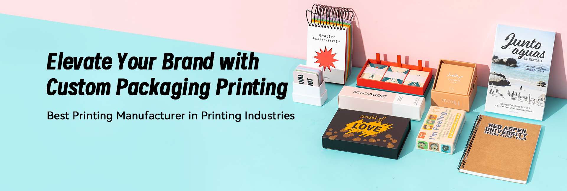 Super quality printing service 丨 Custom boxes books and more
